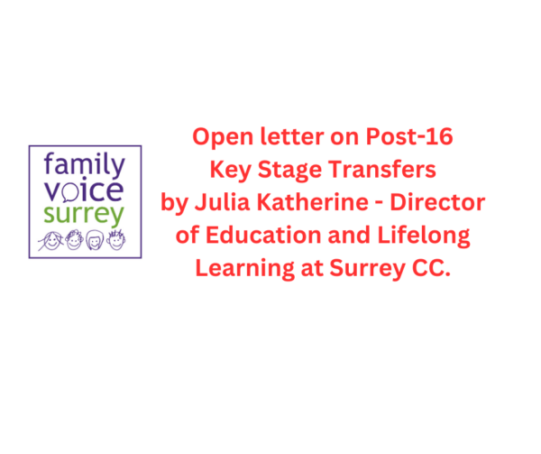 Family Voice Surrey would like to draw your attention to the following ...